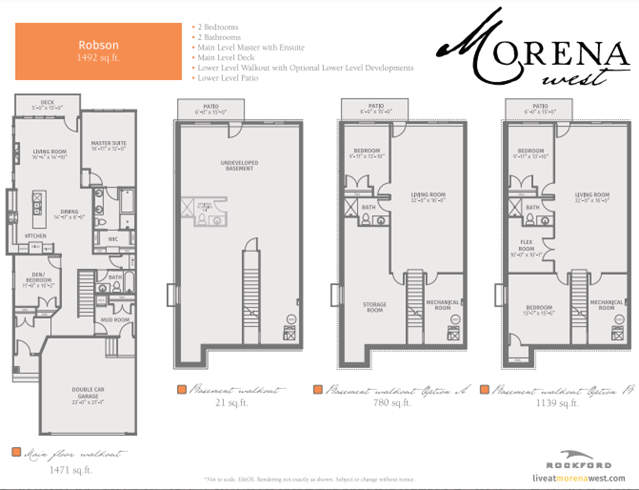 Morena West - Robson Floor Plan, Calgary AB | Livabl