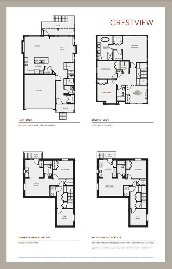 Crest - CRESTVIEW Floor Plan, Maple Ridge BC | Livabl