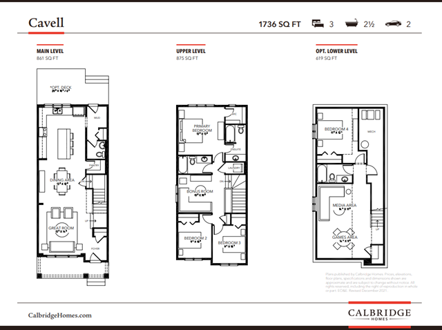 Bayview - Cavell Floor Plan, Airdrie AB | Livabl