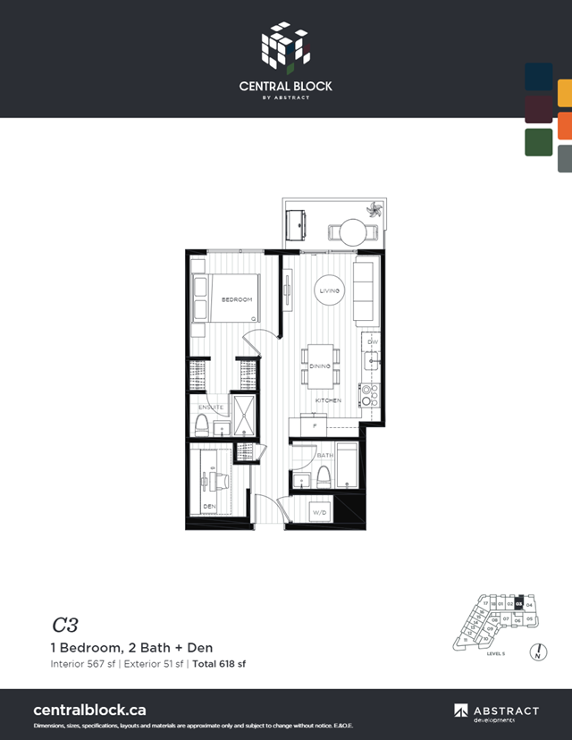 Central Block - C3 Floor Plan, Esquimalt BC | Livabl