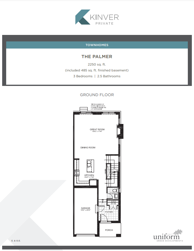 Kinver Private - The Palmer Floor Plan, Ottawa ON | Livabl