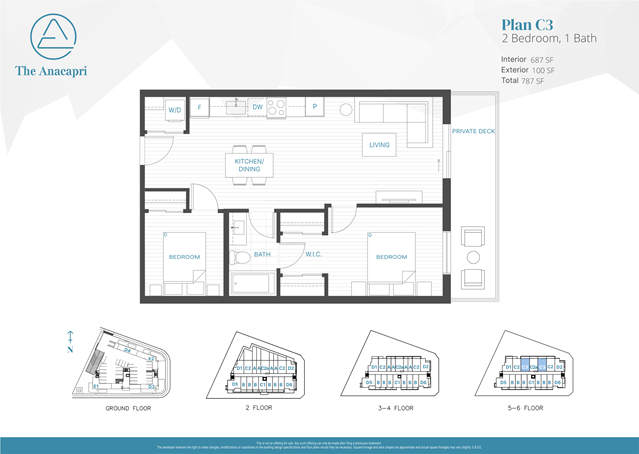 The Anacapri - C3 Floor Plan, Kelowna BC | Livabl