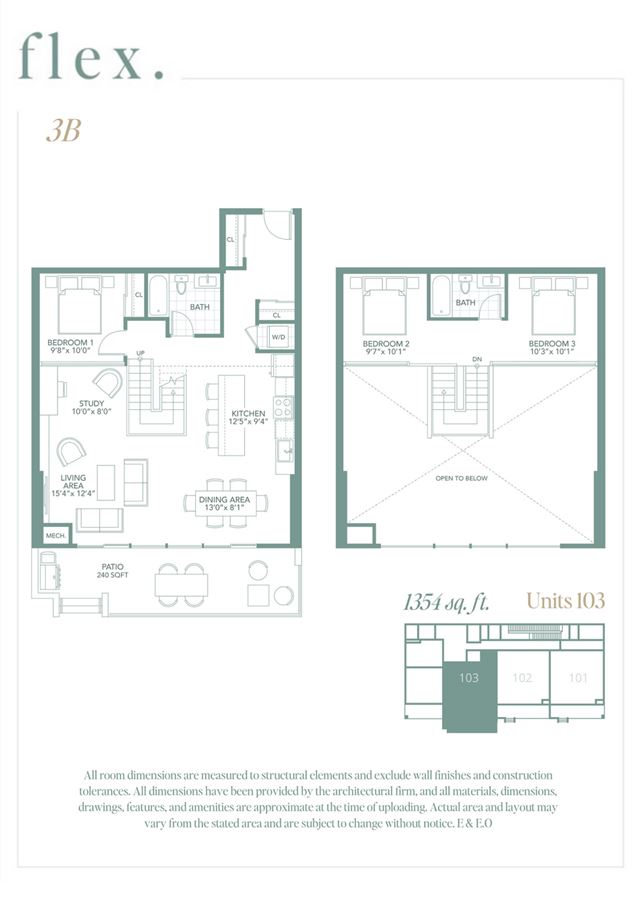 flex. - 3B Floor Plan, Waterloo ON | Livabl