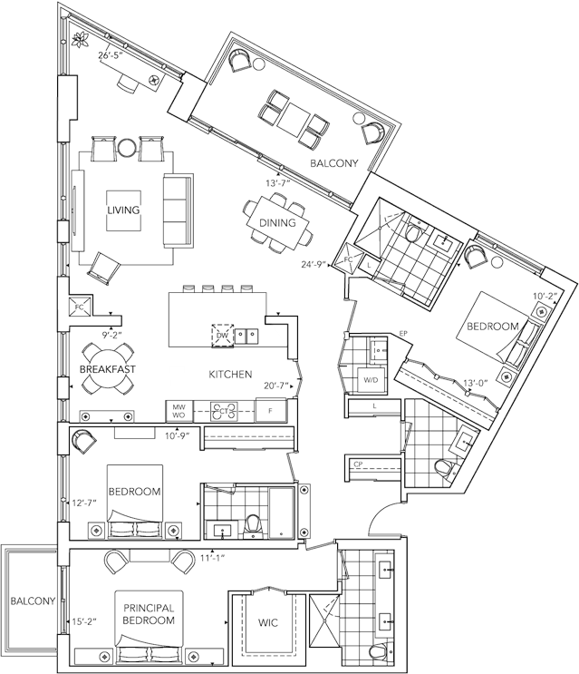 SCALA - 3B Floor Plan, Toronto ON | Livabl