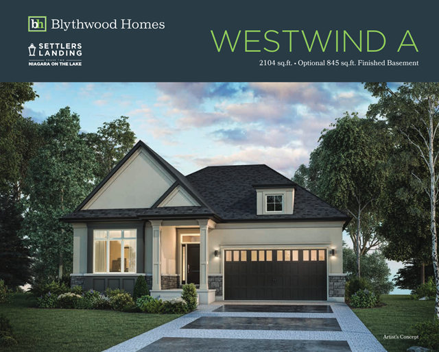 Settlers Landing - Phase 2 - Westwind A Floor Plan, Niagara-on-the-Lake ...