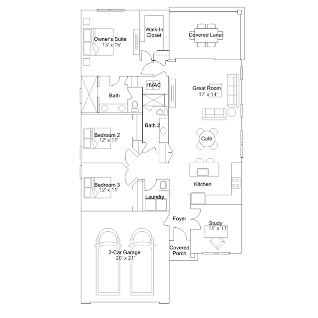 Liberty Village - Liberty Village - Phase One - HALLE Floor Plan, Ocala ...