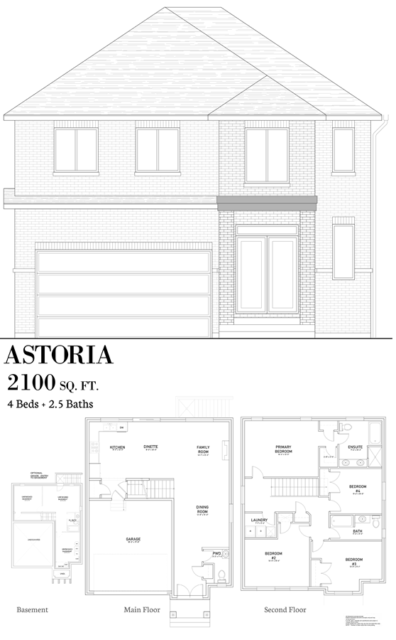 Central Park - Astoria - Elev. C Floor Plan, Windsor ON | Livabl