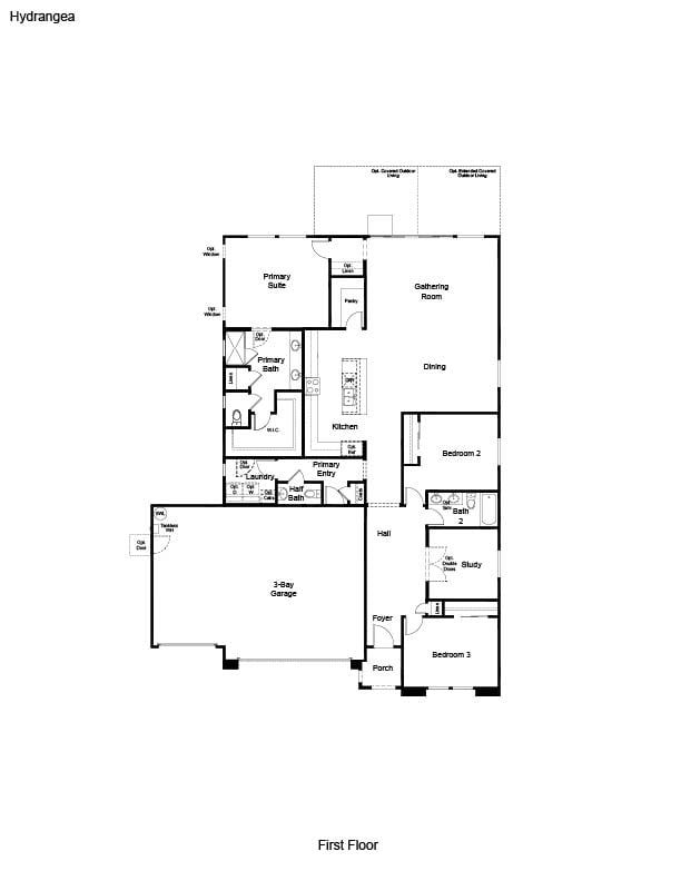 Paradiso at Mountain Falls - Hydrangea Floor Plan, Pahrump NV | Livabl