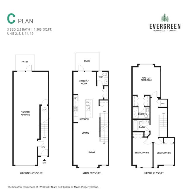 Evergreen Phase II - C Floor Plan, Langley Township BC | Livabl