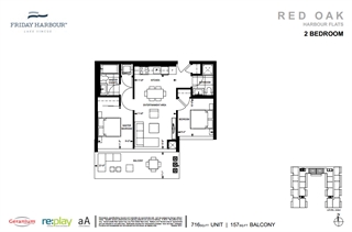 Red Oak floor plan at Friday Harbour in Innisfil, ON