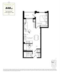 The Mark Condos - The Porcelain Floor Plan, Markham ON | Livabl