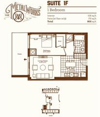 The Metalworks - 1F Floor Plan, Guelph ON | Livabl