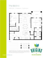 Origins at Cranston - Birch II Floor Plan, Calgary AB | Livabl