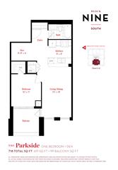 Block Nine: The North Tower + The South Tower - Parkside Floor Plan ...