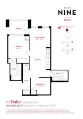 Block Nine: The North Tower + The South Tower - Duke Floor Plan ...