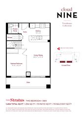 Block Nine: The North Tower + The South Tower - Stratus Floor Plan ...
