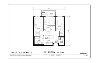Murano Gardens of South Pointe - The Palermo Floor Plan, Winnipeg MB | Livabl