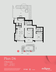 Eclipse Brentwood - D6 Floor Plan, Burnaby BC | Livabl