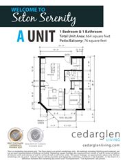 Seton Serenity - A Floor Plan, Calgary AB | Livabl