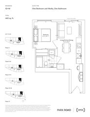 Park Road - 1D+M Floor Plan, Toronto ON | Livabl
